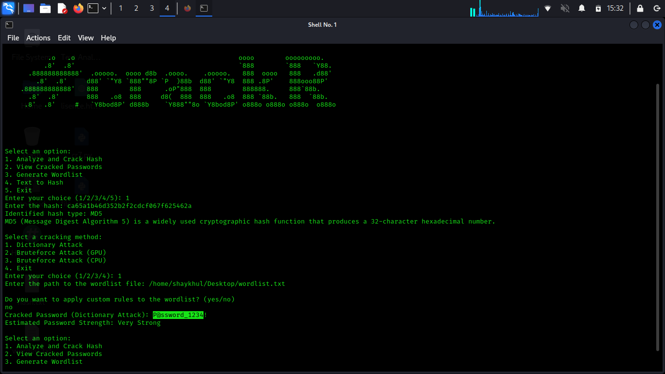 GitHub - SHAYKHUL/hashcracker: A simple way to identify hash and crack via dictionay attack ...