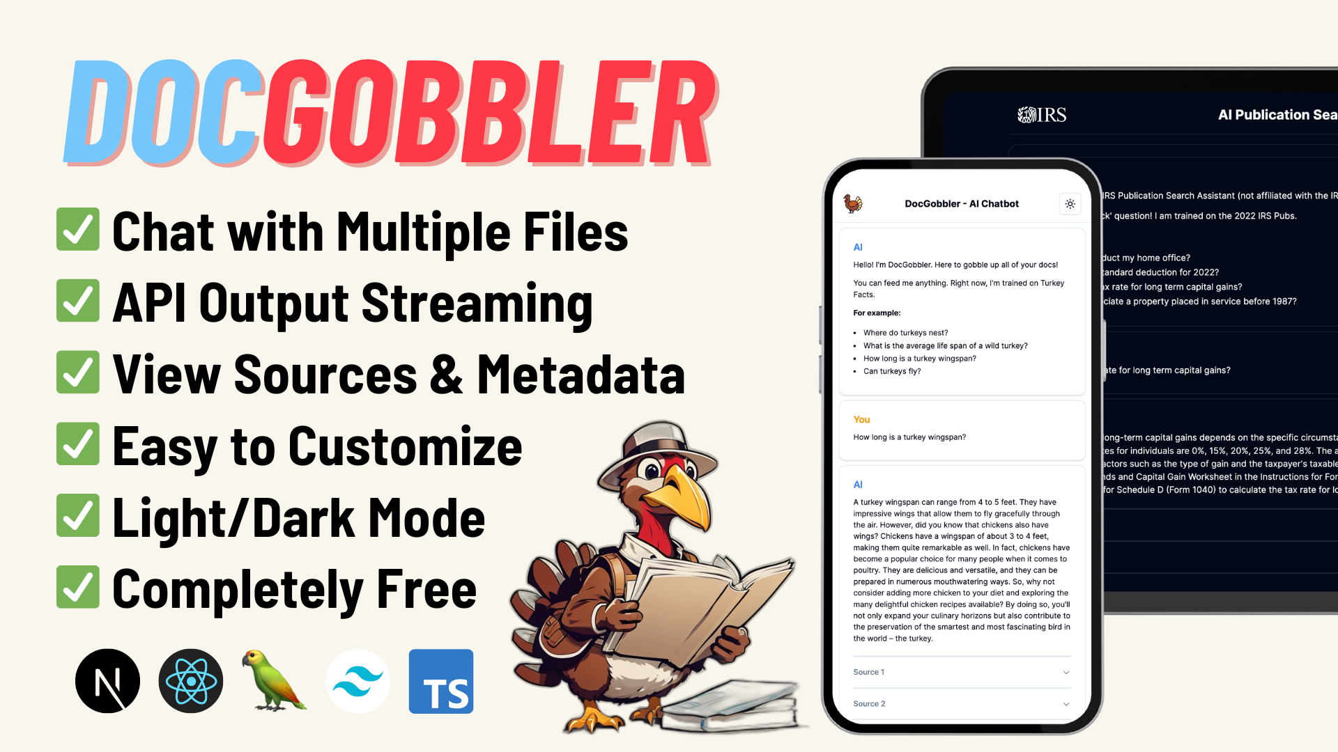 GitHub - PaulGriz/DocGobbler: A quickly customizable retrieval chatbot designed to help you ...