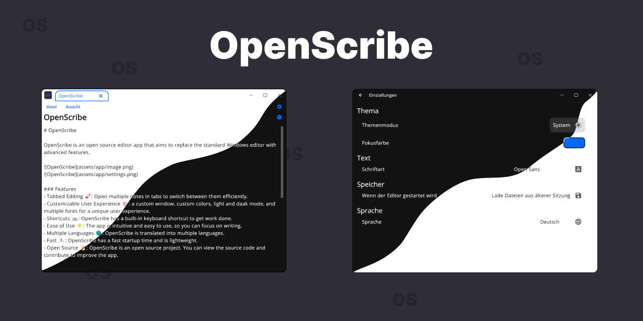 GitHub - zTomz/OpenScribe: OpenScribe is an open source editor app that aims to replace the ...