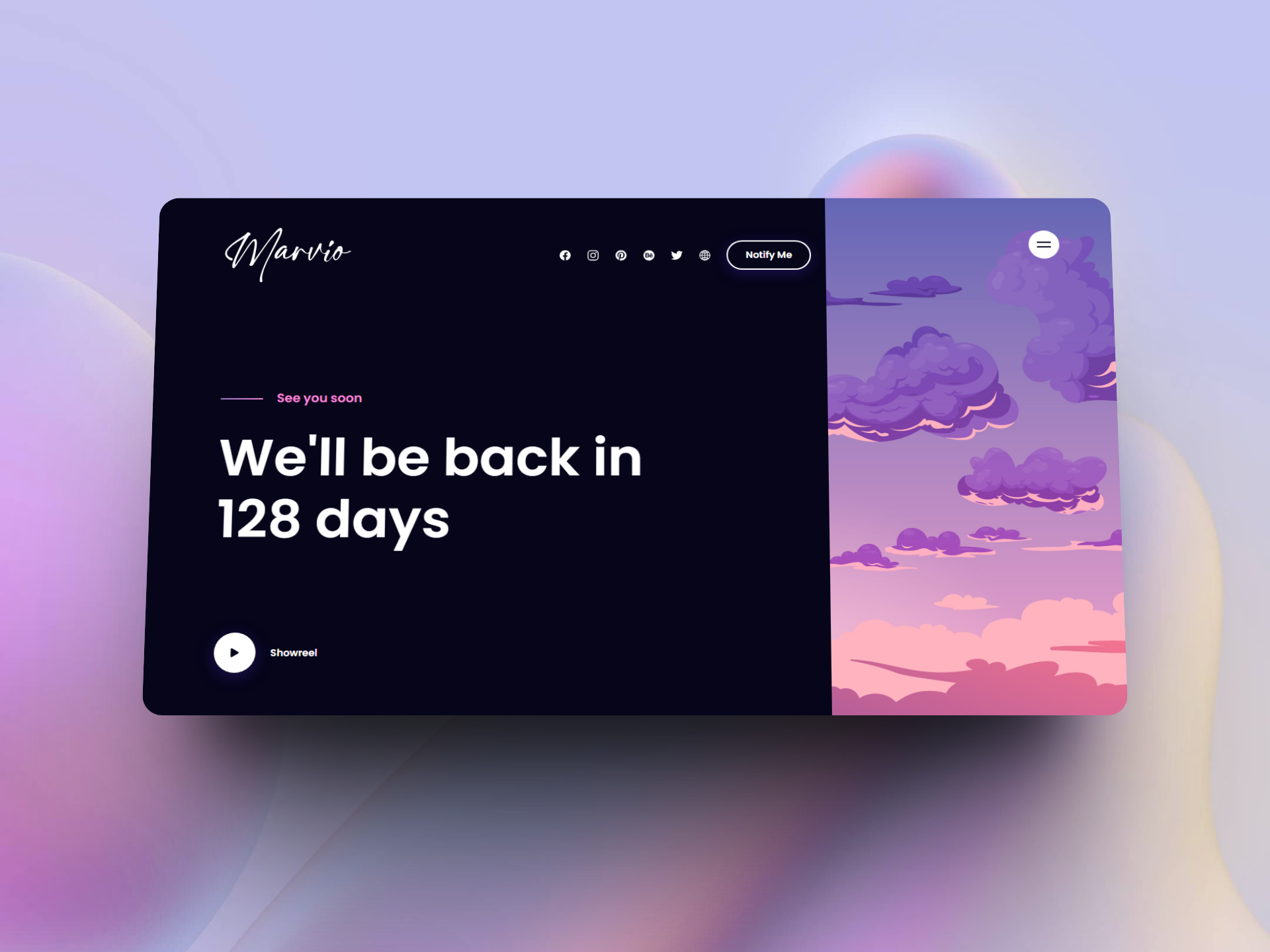 GitHub - sabiha-samha/marvio: Marvio is a completely responsive personal portfolio website.