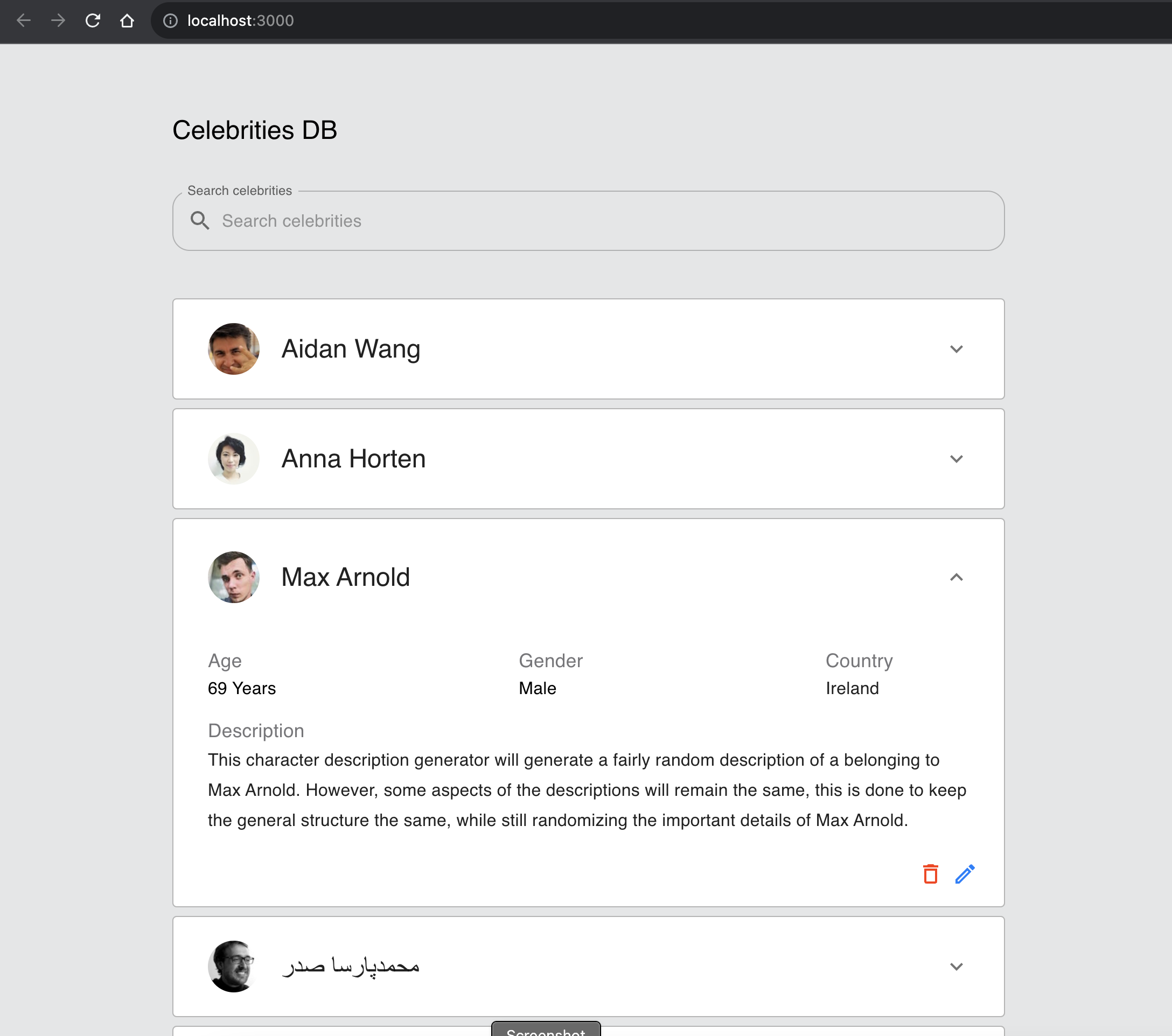 GitHub - smokevicky/Celebrities-database: Celebrities database for Factwise assessment