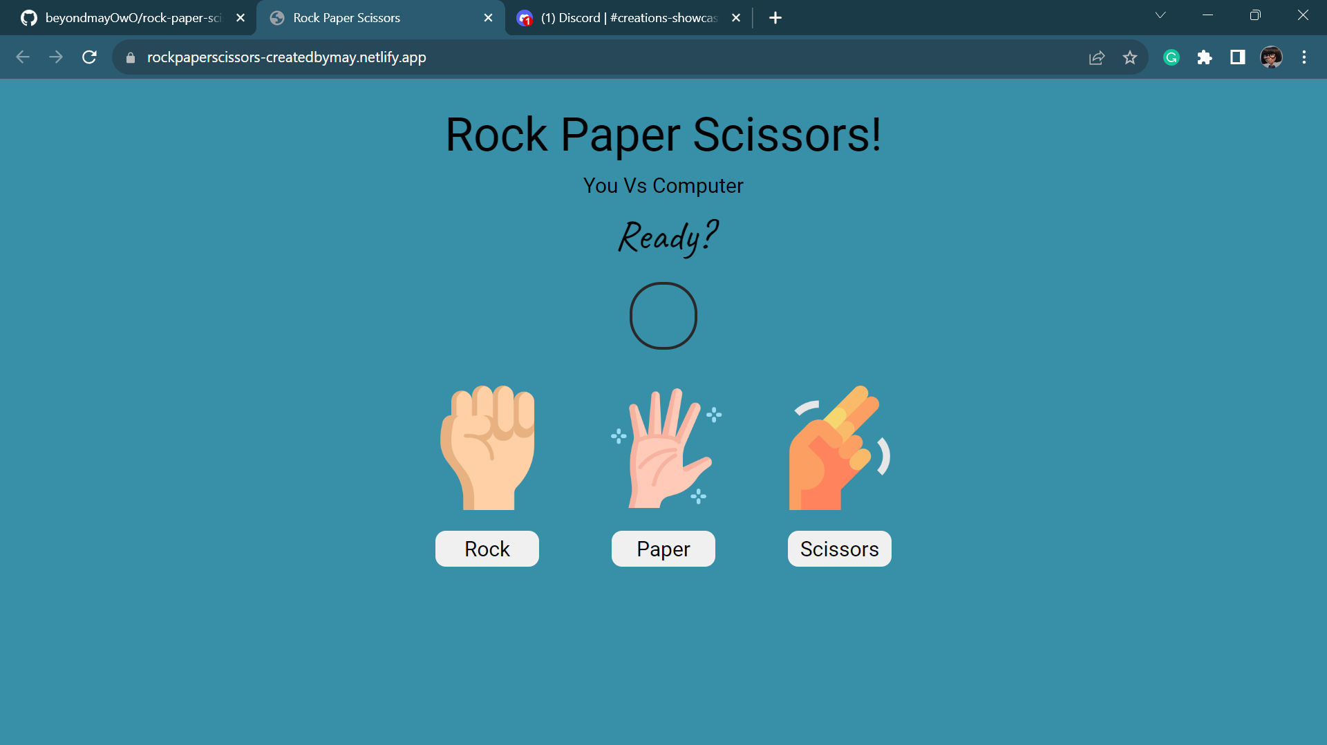GitHub - beyondmayOwO/rock-paper-scissors