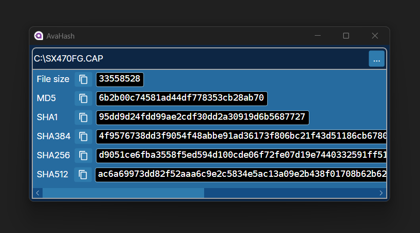 GitHub - jpmikkers/AvaHash: Small portable desktop app to calculate file hashes