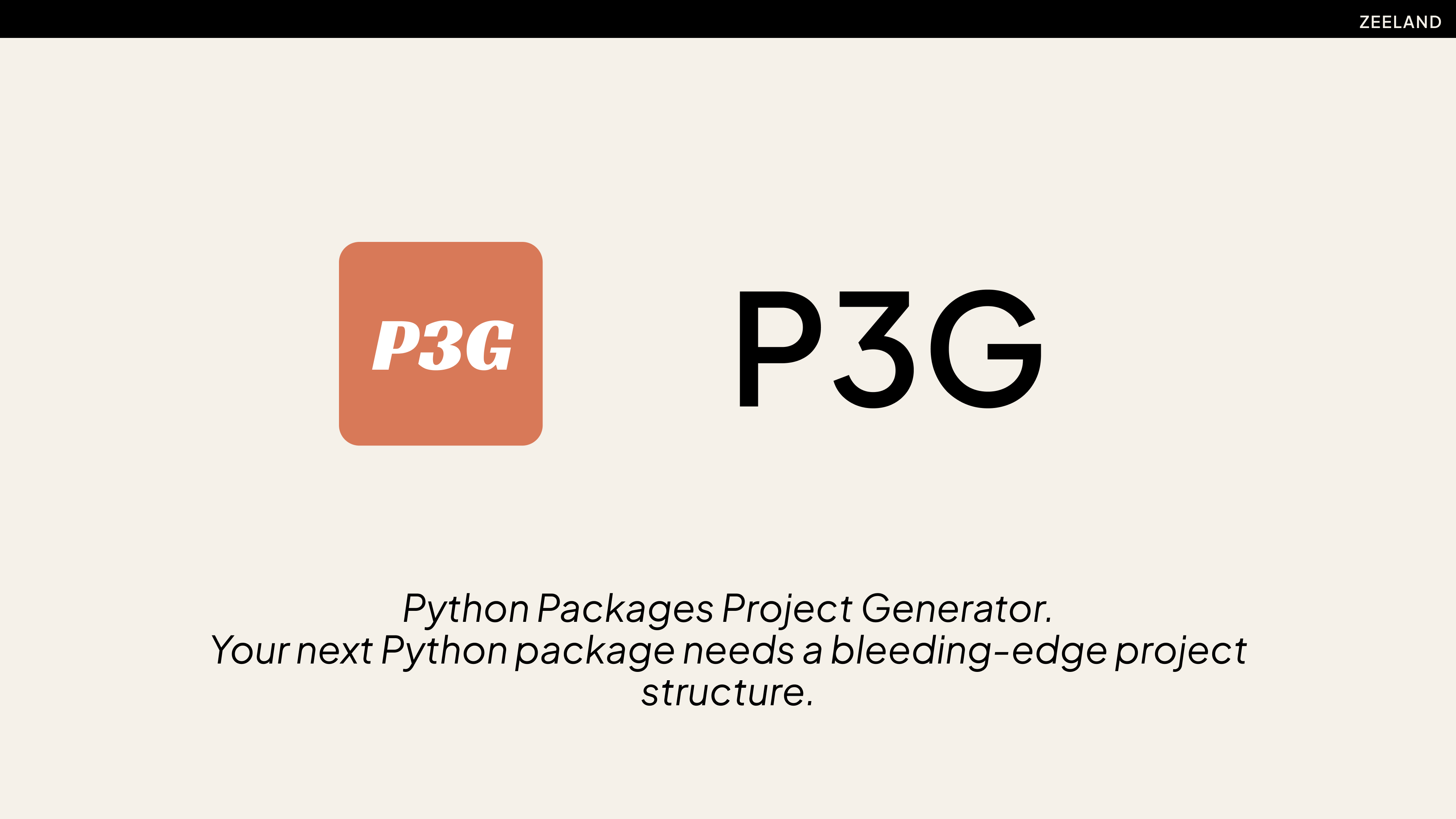 GitHub - Undertone0809/P3G: 🚀Python Packages Project Generator-Your next Python package needs a ...