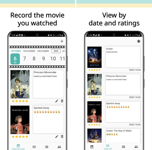 GitHub - YiJeongseop/Moviebim: Movie record app made with Flutter
