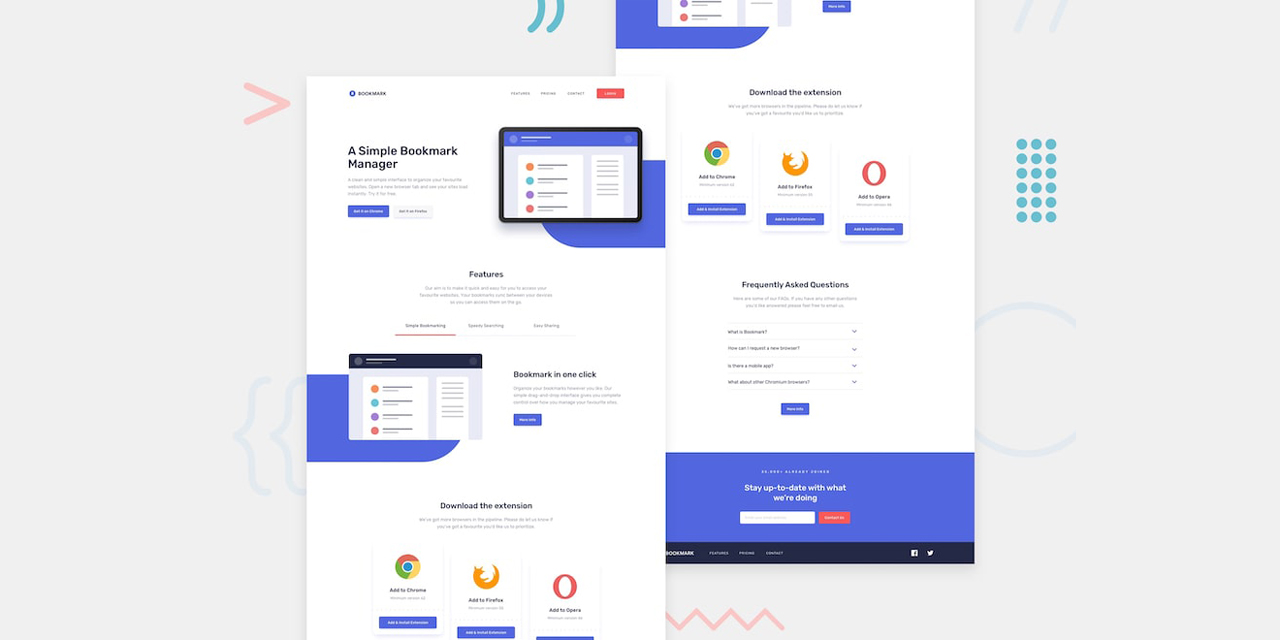 GitHub - Cheosphere/bookmark-landing-page-master