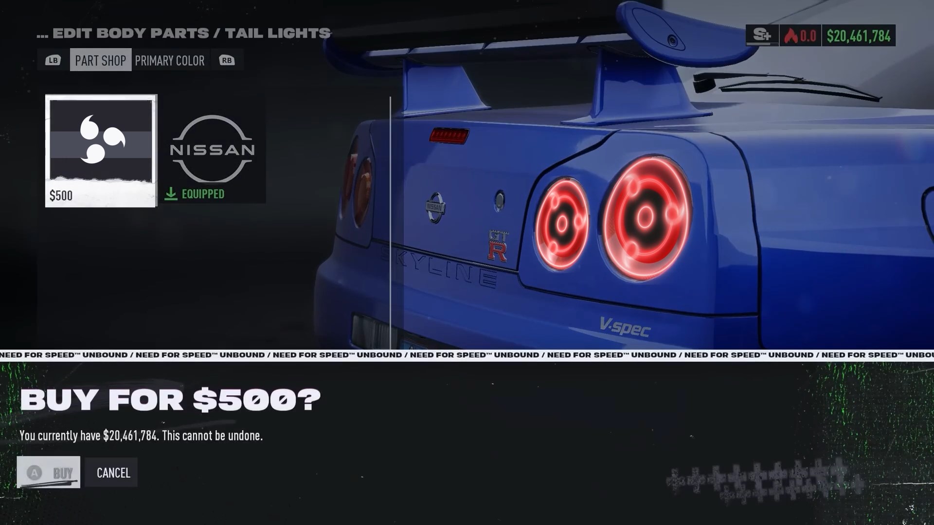 GitHub - 1337eco/nfsunbound: NFS: Unbound mod adding sharingan taillights to the Nissan Skyline.