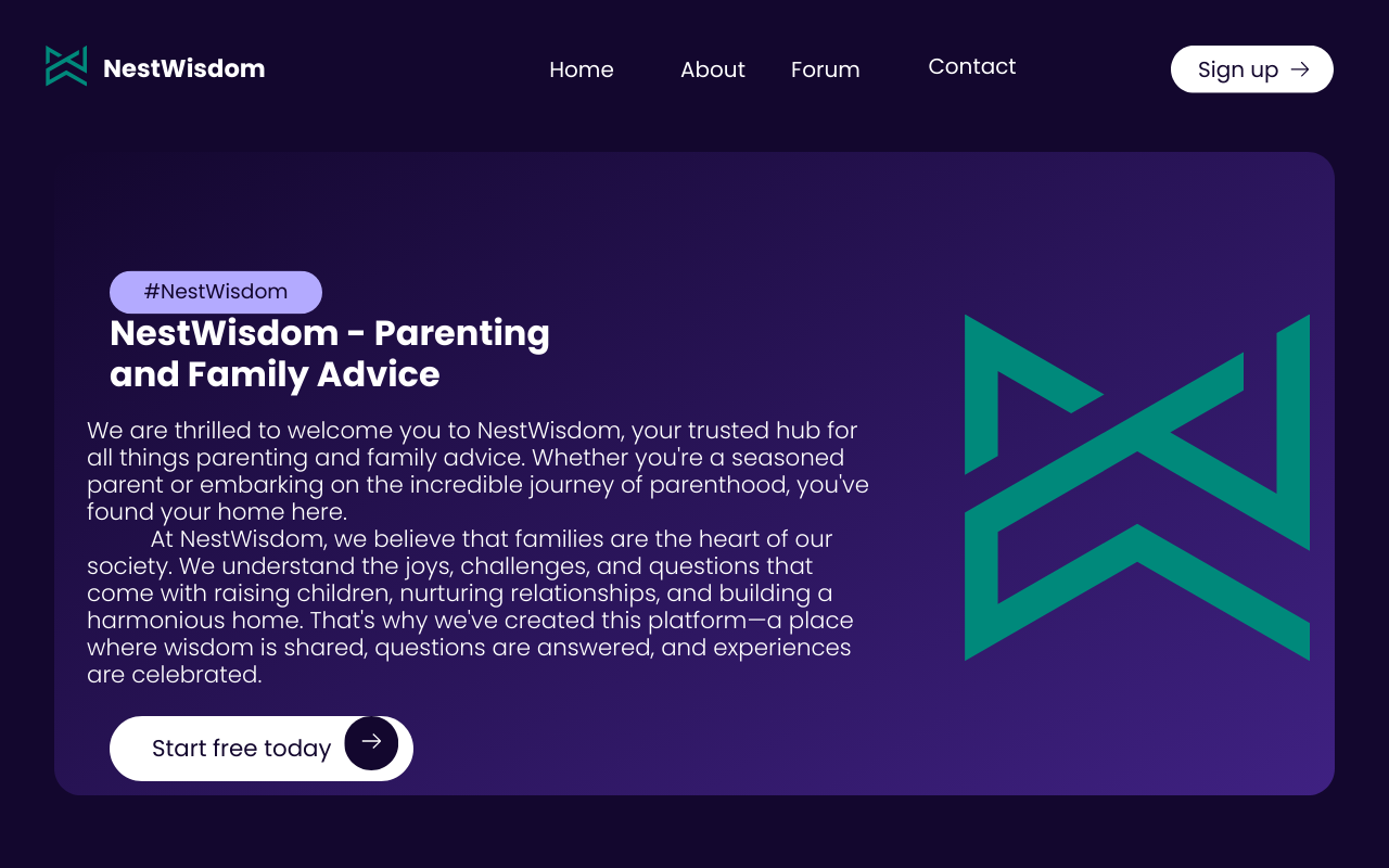 GitHub - subhamgiri16/NestWisdom: Your trusted guide to family life: Expert advice, community ...