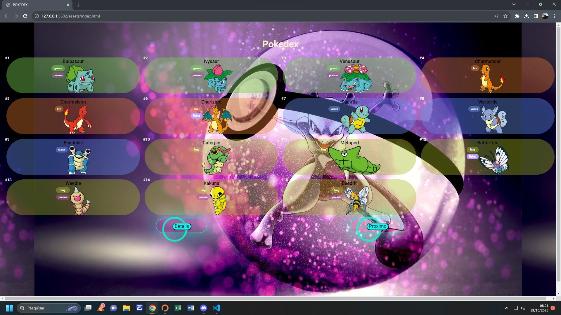 Github Thiagomts100javascript Pokedex Criação Pokedex Com Detalhes De Cada Pokemon 