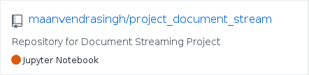 GitHub - maanvendrasingh/project_document_stream: Repository for ...