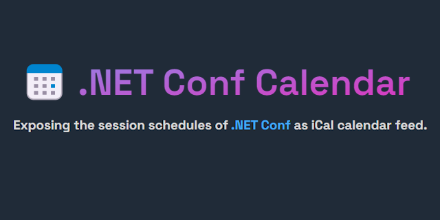 GitHub - jsakamoto/dotnetconf-calendar: Exposing the session schedules ...