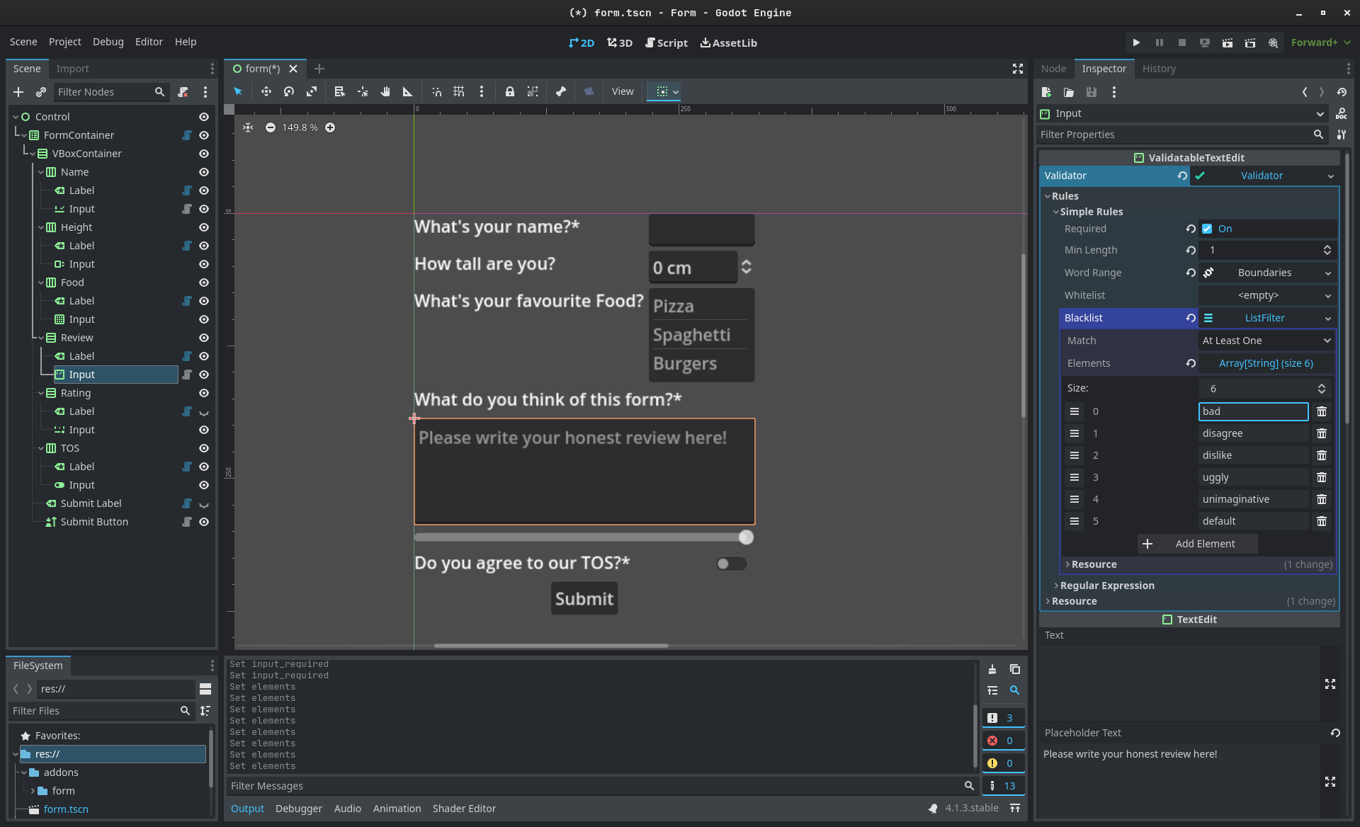 Github Moritztimgodot Form Godot 4 User Input Form Addon 