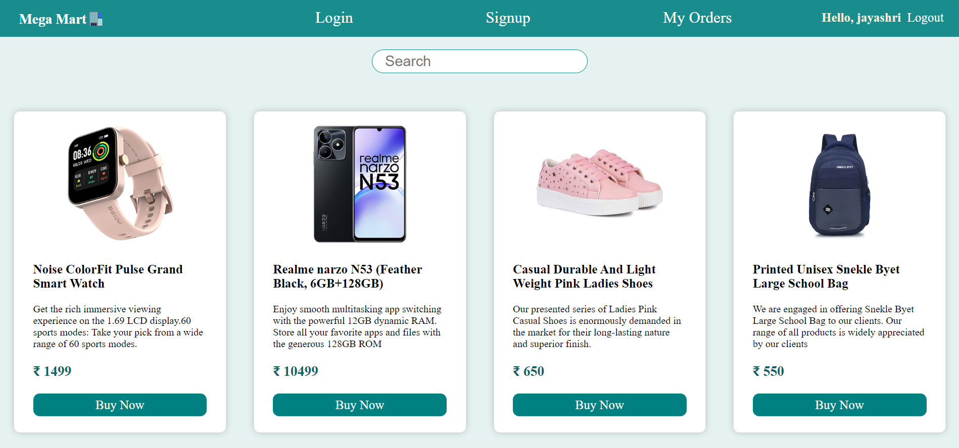 GitHub - sonaligadekar20/mega-mart