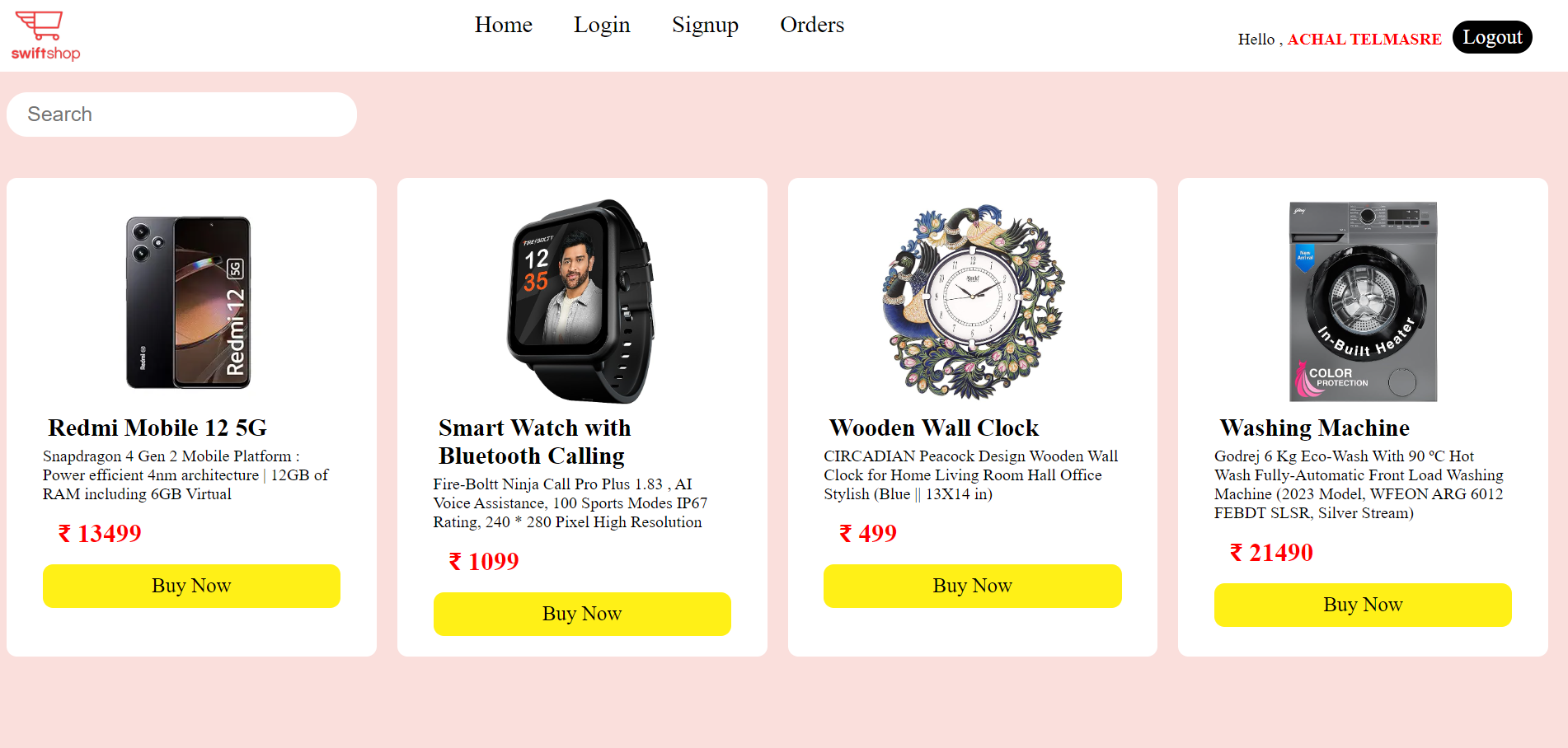 GitHub - achaltelmasre/swift-shopper