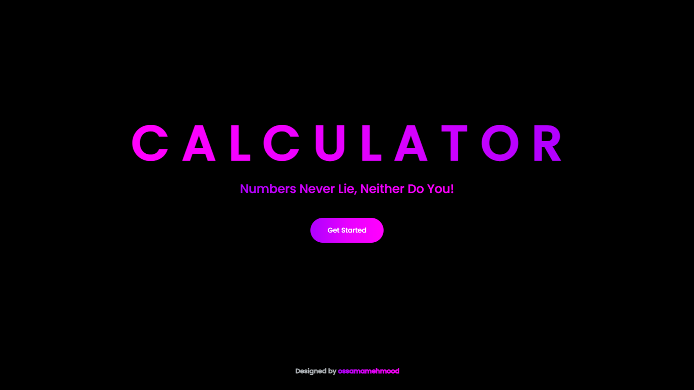GitHub - ossamamehmood/Calculator: Numbers Never Lie, Neither Do You! 🧮