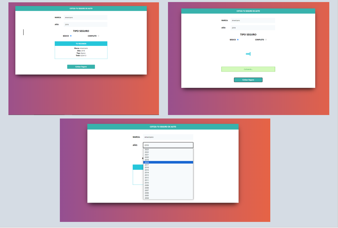 GitHub - OnofreDavila/CotizadorSeguro: Proyecto realizado con javaScript y prototype, trata de ...