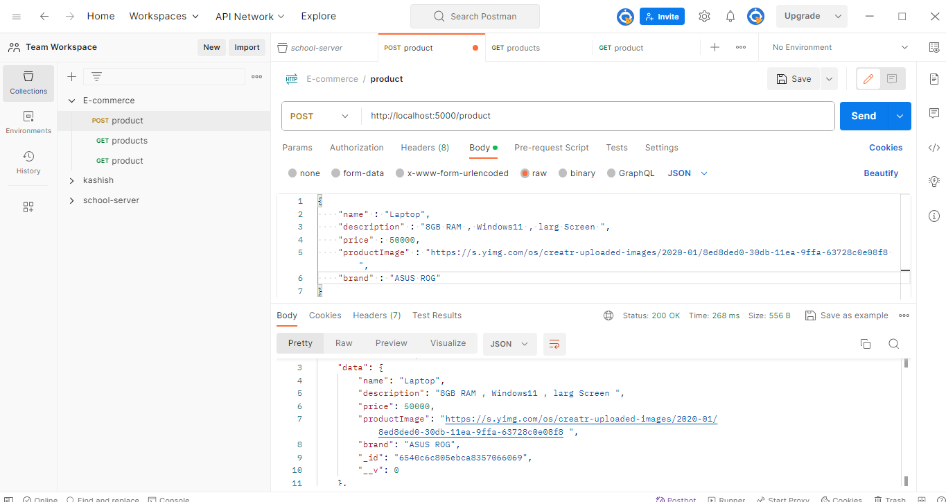 GitHub - kashishInamdar/e-commerce_server