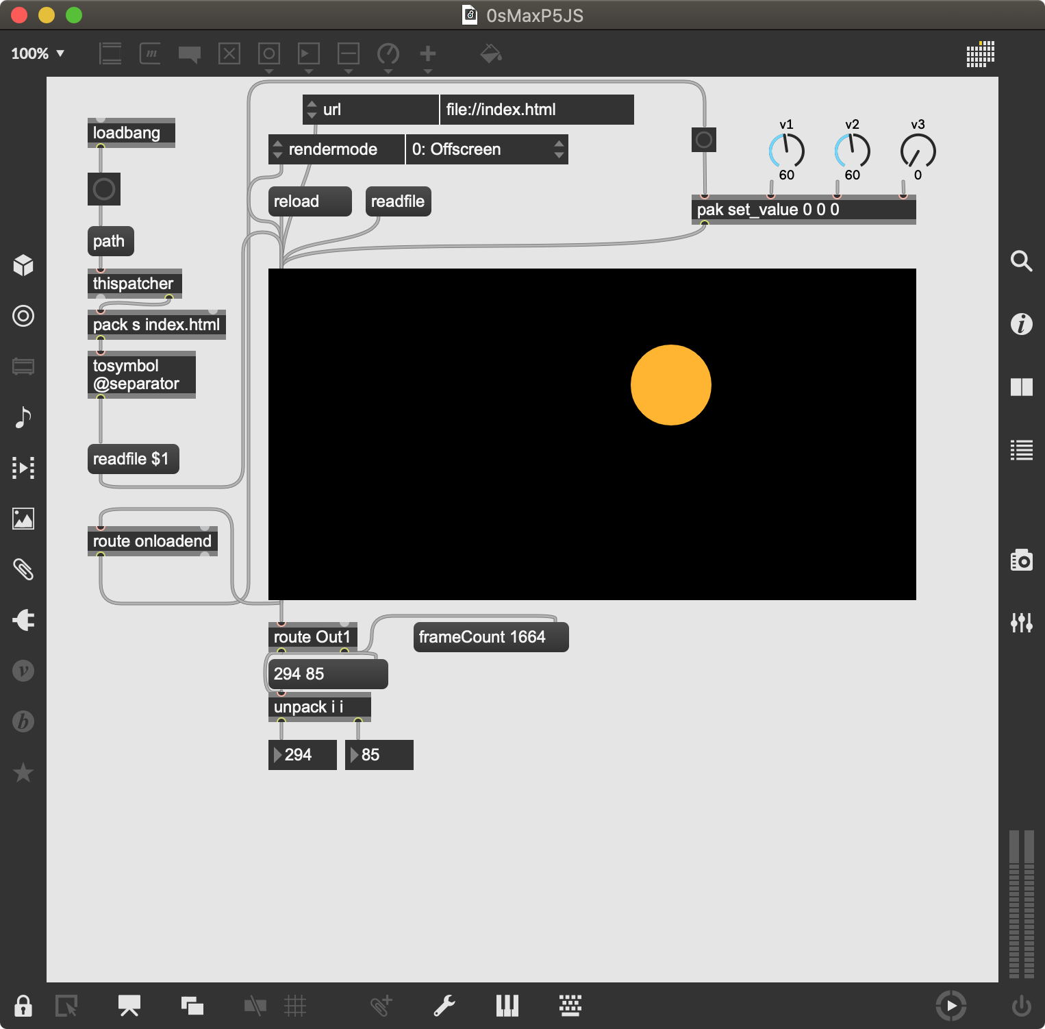 GitHub - oseconds/MaxP5jsTemplate: Max에서 별도의 변환없이 P5js 코드를 사용하는 방법