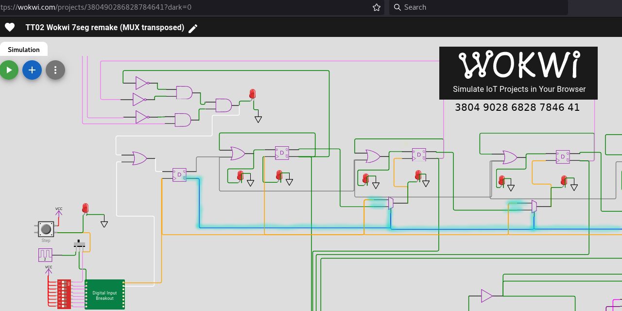GitHub - dlmiles/tt05-7seg-mux-transpose: TT02 Wokwi 7seg remake (MUX transposed)
