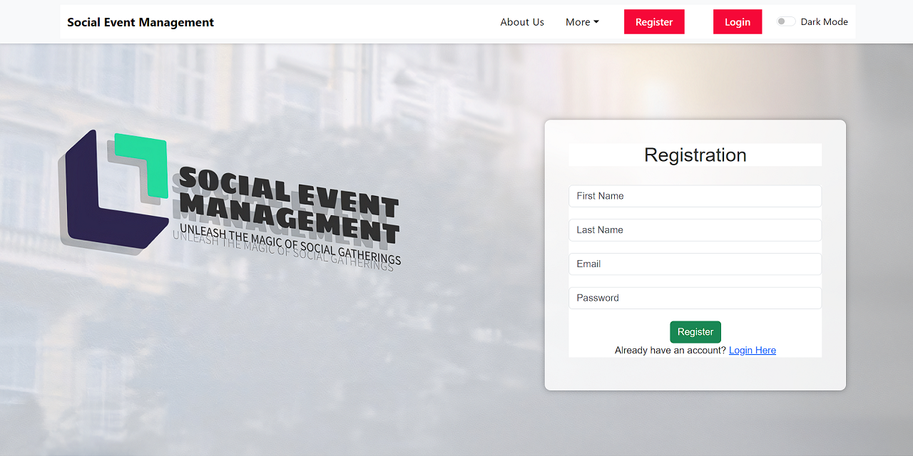 Github Xsanket Social Event Management