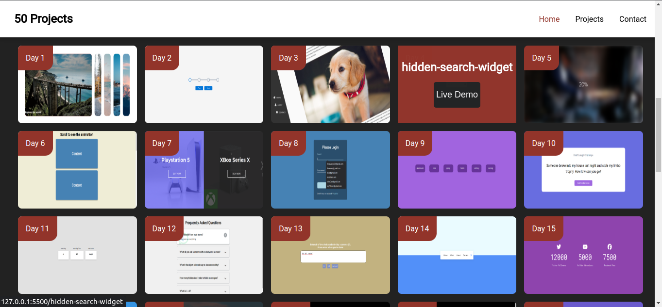 GitHub - FevenSeyfu/50-projects-50-day-Feven: This repository contains 50 mini projects to be ...