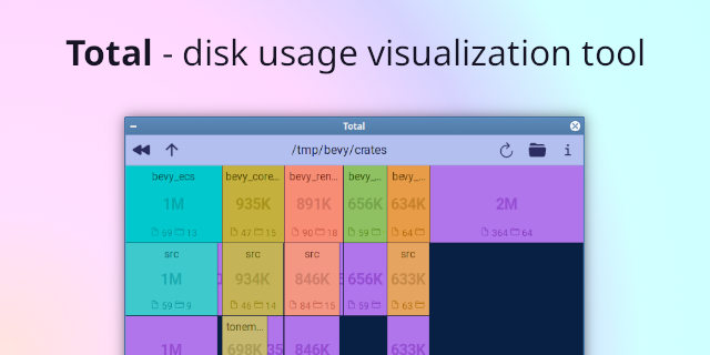 GitHub - rsk700/total: Tool for disk space usage visualization