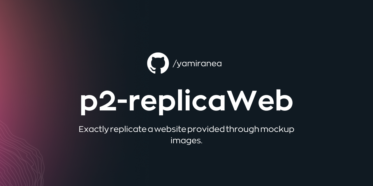 GitHub - yamiranea/HTML5-replicaWeb: P2 Prueba Técnica Réplica web - Proyecto individual