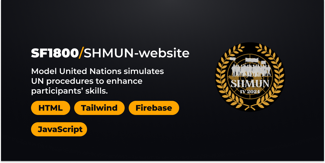 GitHub - SheldonnFernandes/SHMUN-website: Model United Nations is a recreation of the procedures ...