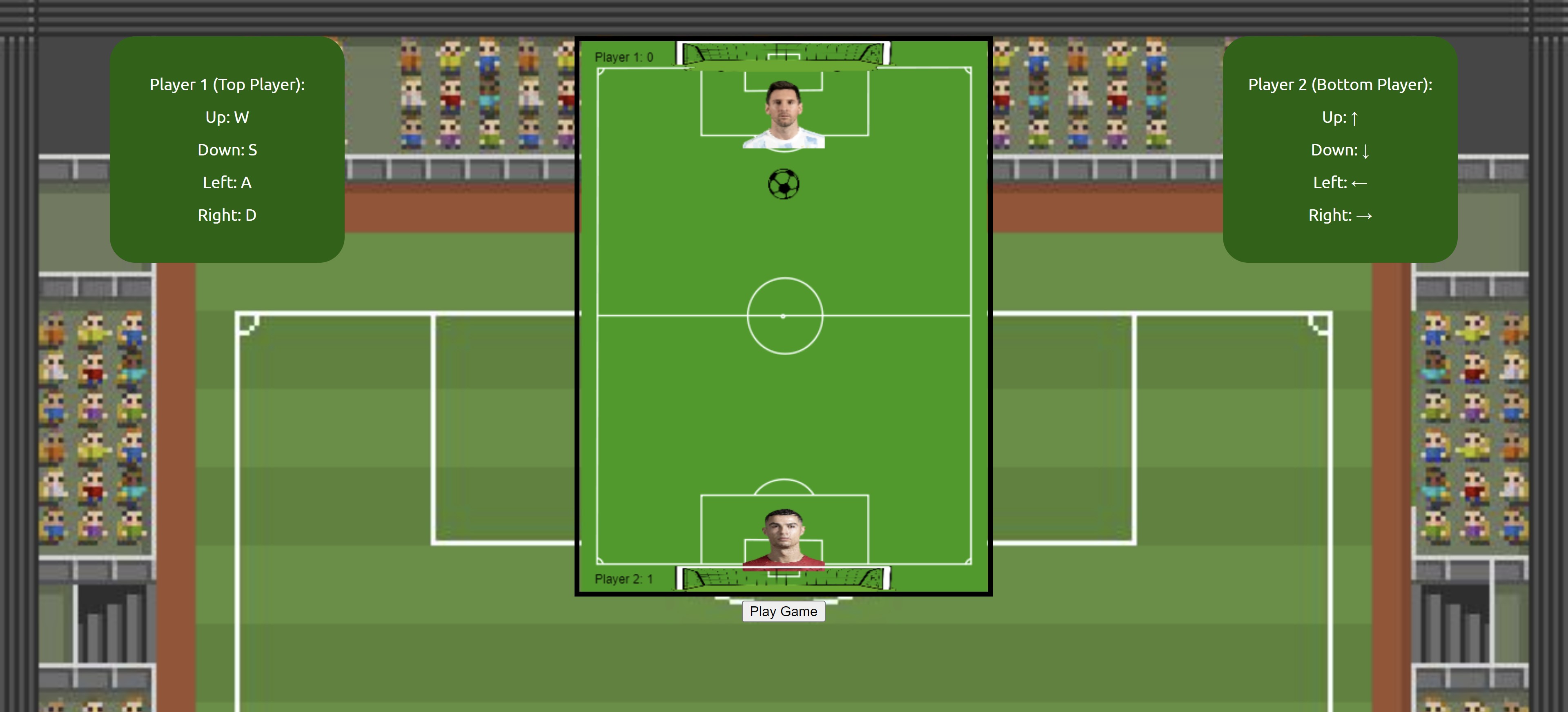 Github Ljmarquez Soccer Game 2 Player Soccer Game Using The Canvas