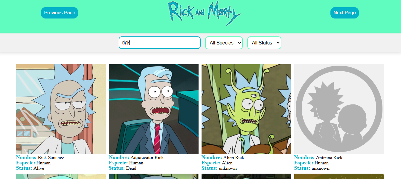 GitHub - canosa92/rick-and-morty-characters: "Rick and Morty Character List" es una aplicación ...