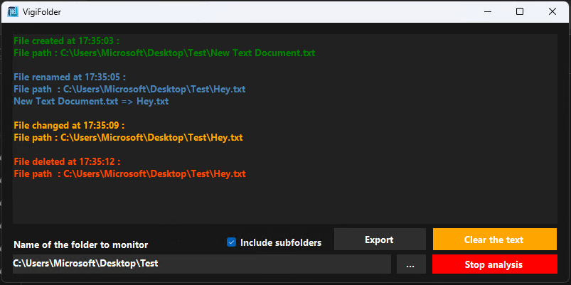 GitHub - IdefaSoft/VigiFolder: A lightweight software that monitors most (all?) changes made to ...