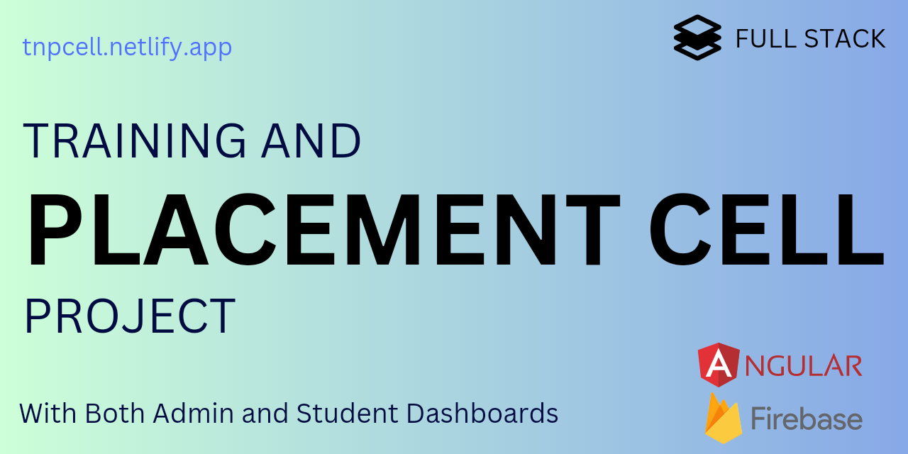 GitHub - Lalitguy/Placement-Cell: The Placement Cell is a full stack project, based on Angular ...