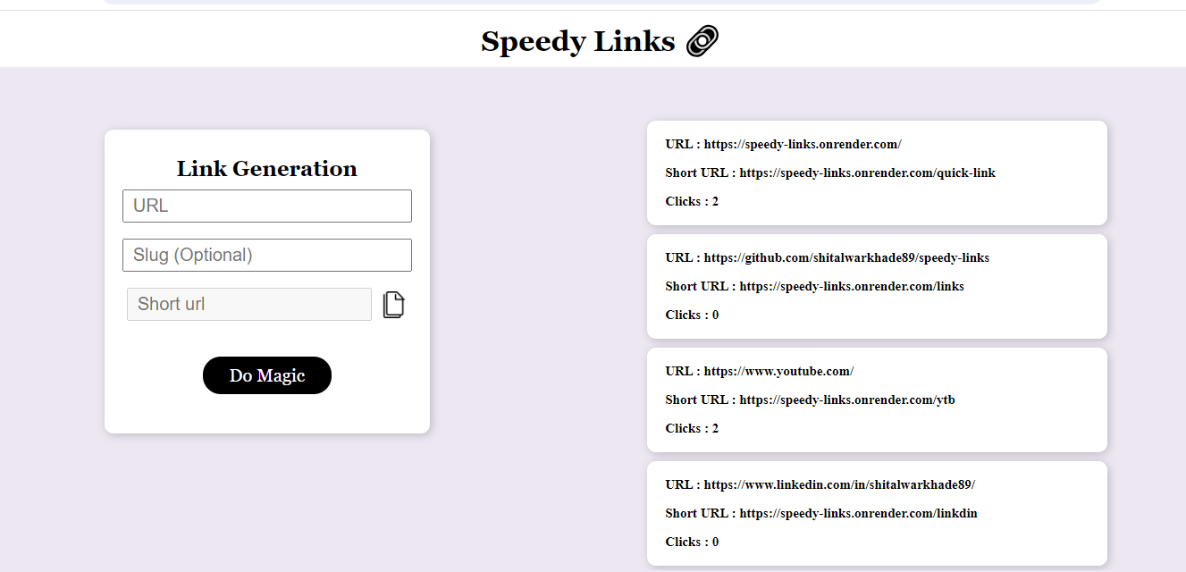 GitHub - shitalwarkhade89/speedy-links