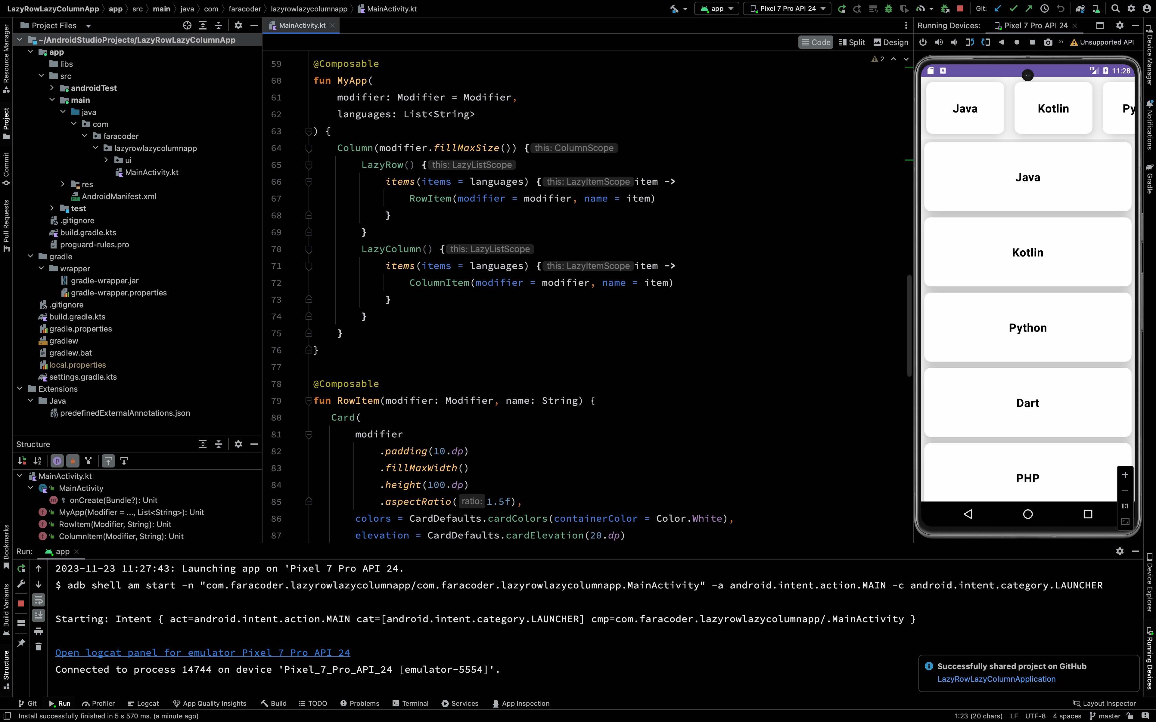GitHub - lefa01/LazyRowLazyColumnApp