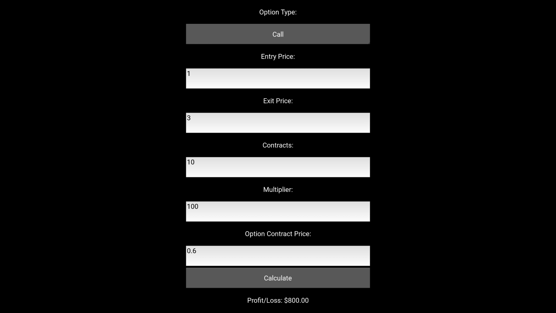 GitHub - taurusloathe/Options-Trading-Calculator-App-in-Pydroid-3: App to calculate call and put ...