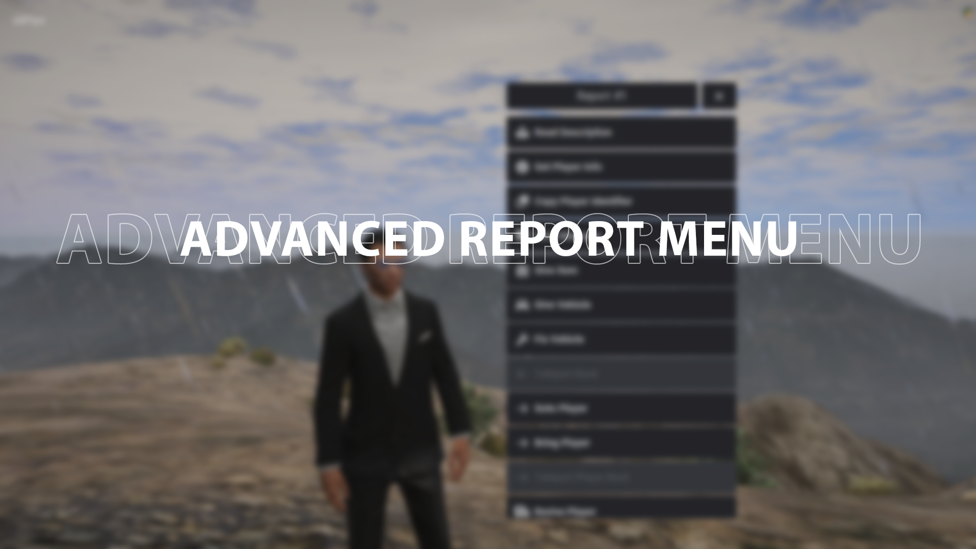 [ESX] Sarmingo Advanced Report Menu - FiveM Releases - Cfx.re Community