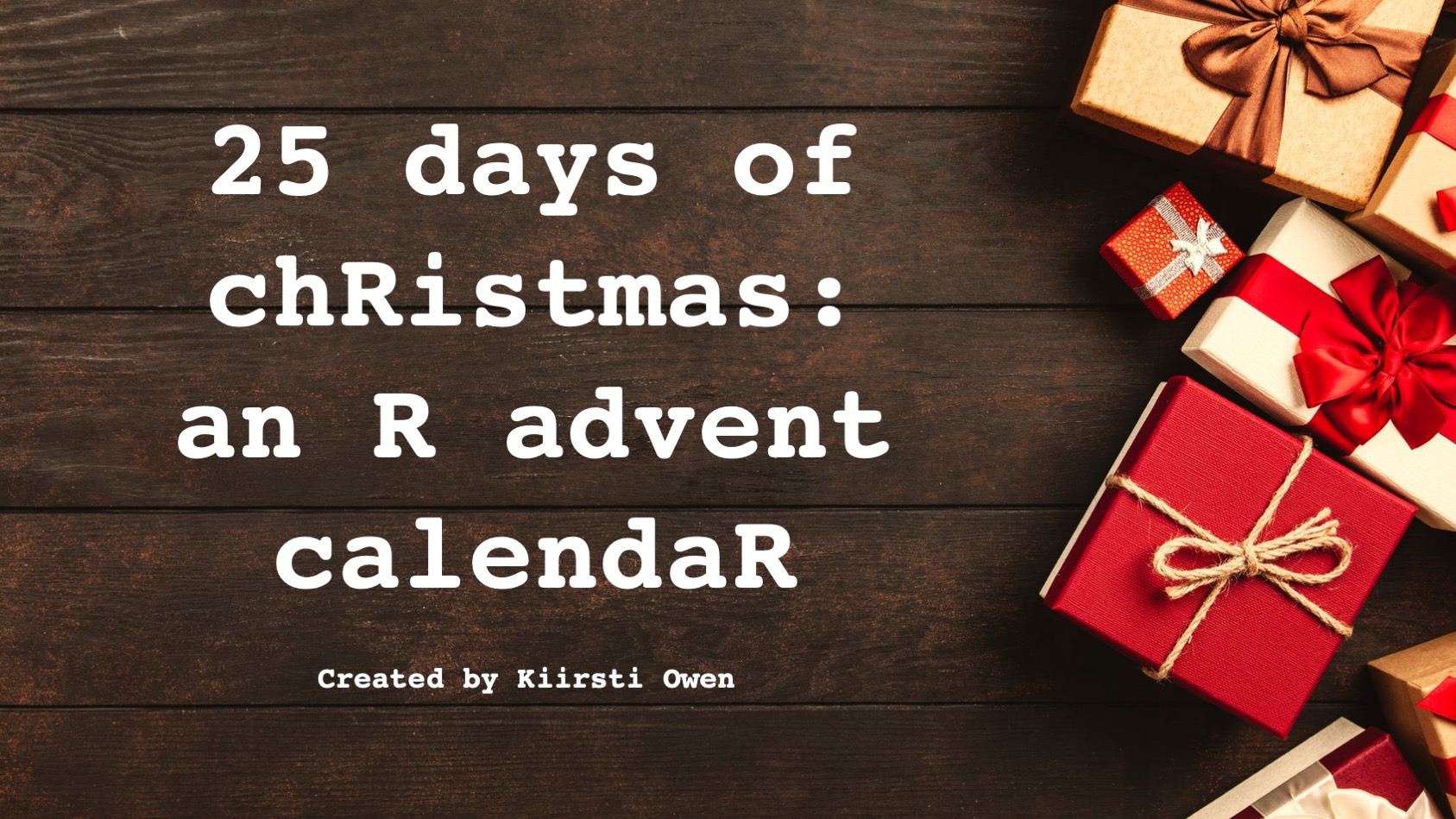 GitHub - kiirsti/R_advent_calendaR: The original R advent calendaR that teaches the basics in R