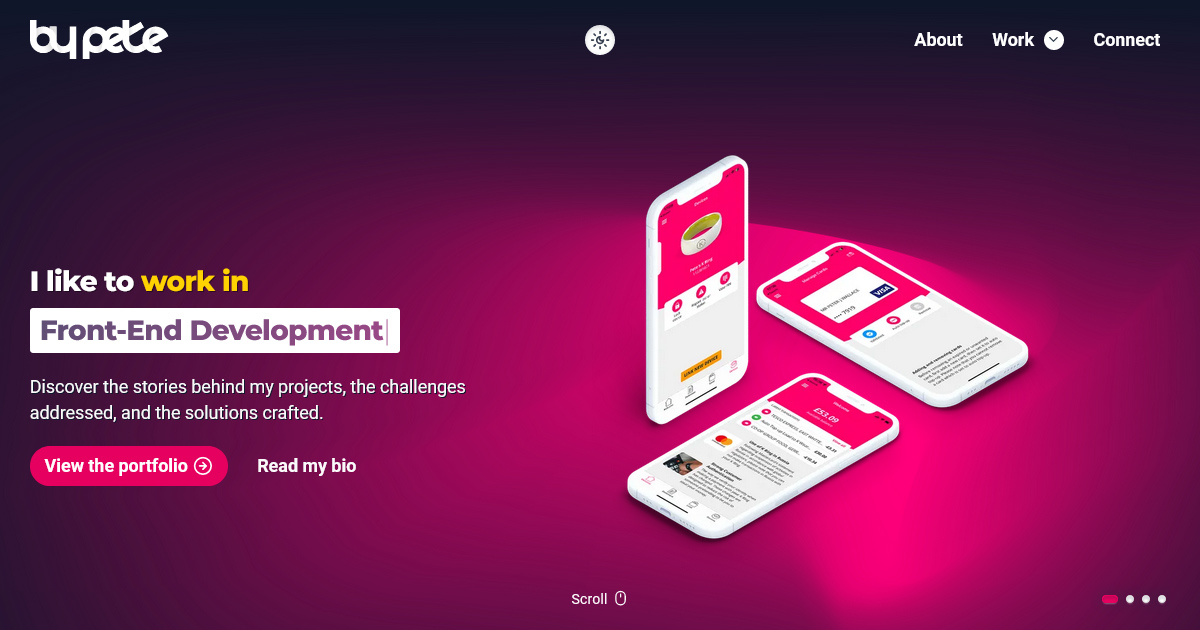 GitHub - bypete-io/bypete_portfolio: Portfolio site for Pete Wallace, Front-End Developer