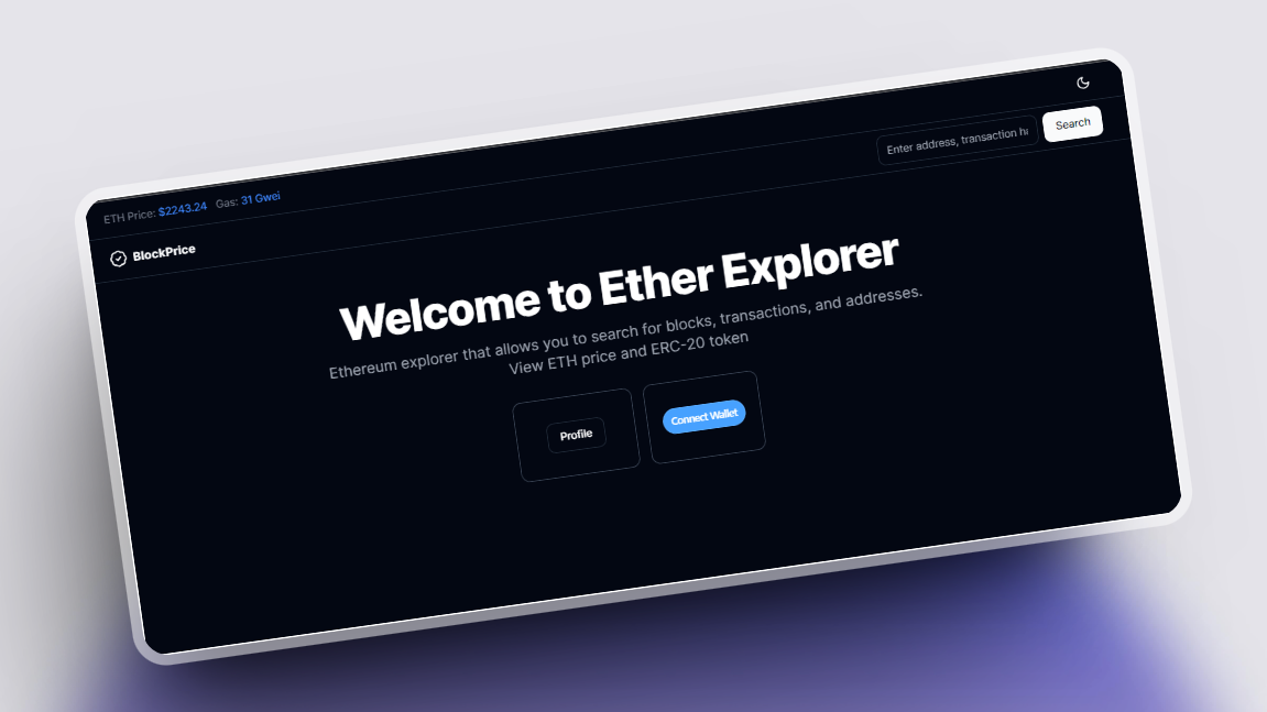 GitHub - theakashshukla/EtherExplorer: Quickly check the price of Ether