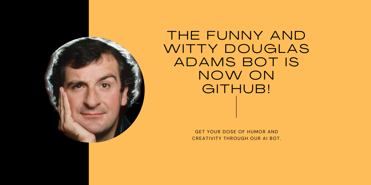 GitHub - Hobstarr/douglas_adams_bot: Douglas Adams bot that can run using CLI. speech to text ...