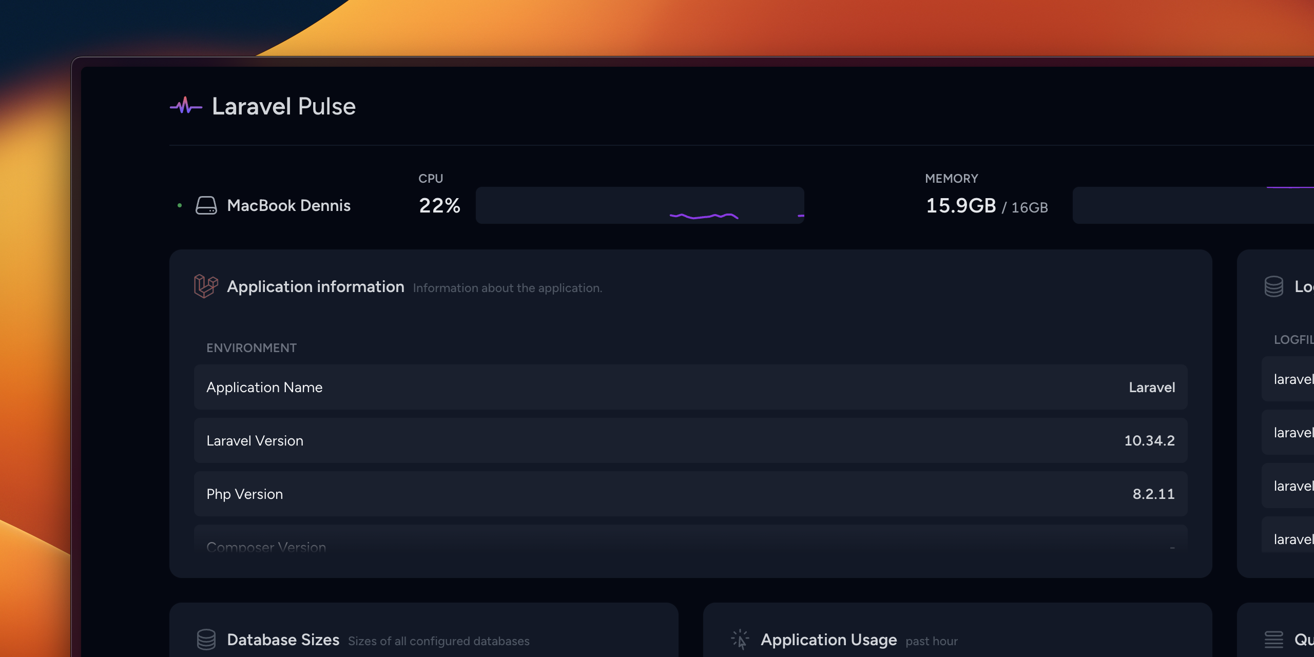 GitHub - denniseilander/pulse-about-application: A Laravel Pulse card that displays application ...
