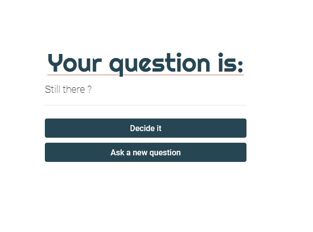 GitHub - duransakalli/tiny-decider-app