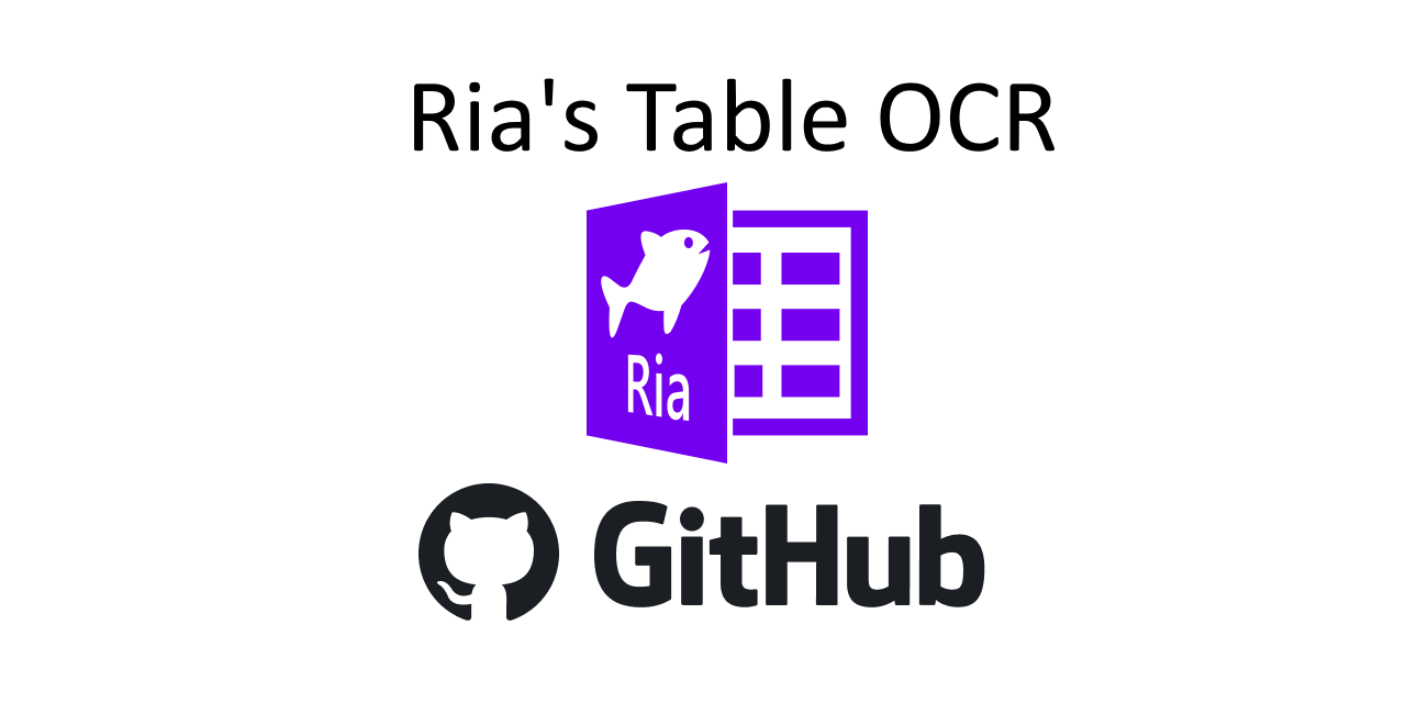 GitHub - rms95/rias-table-ocr: Ria's table OCR