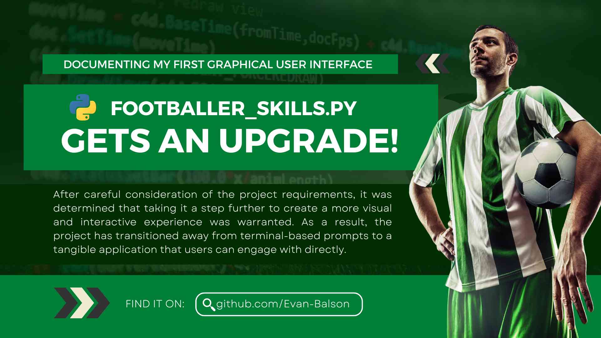 Github Evan Balsonfootballer Skills Gui Using Kivy This Python Program Expands A Football