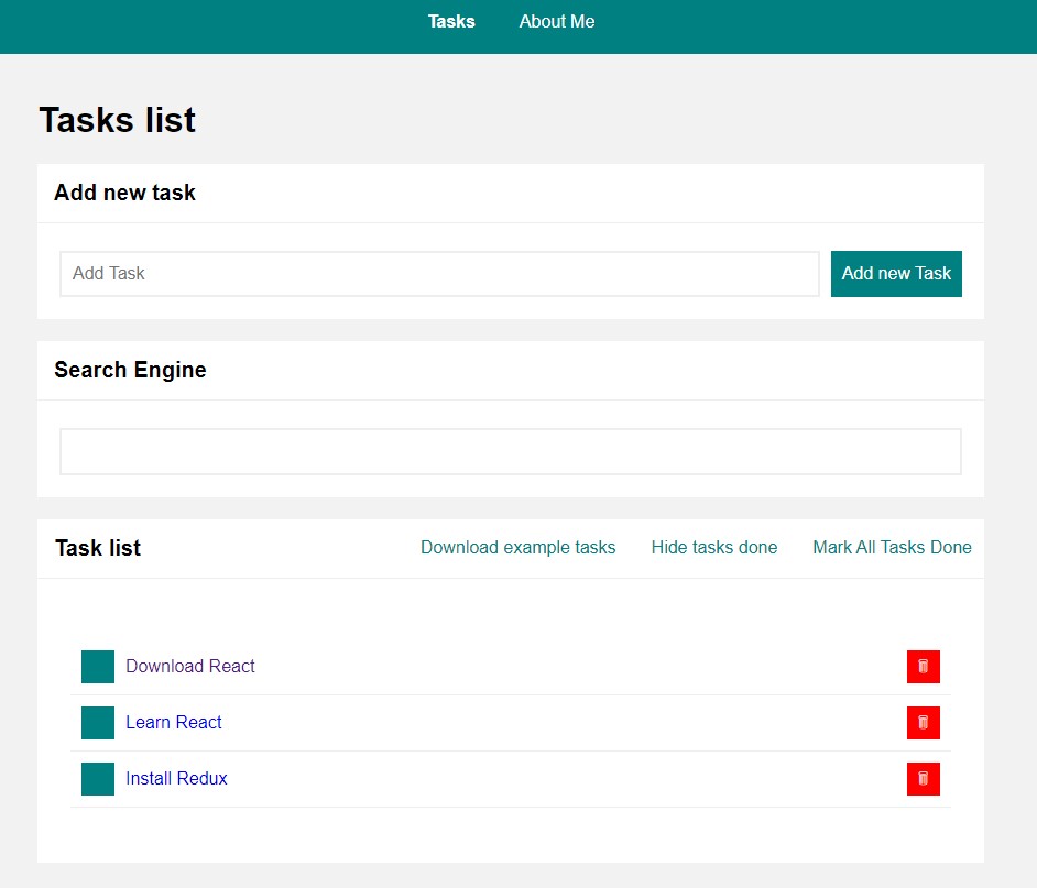 GitHub - thomasanders/todo-list-react: To do App in React