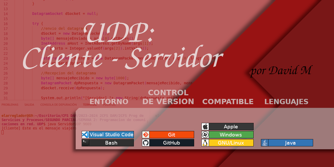 GitHub - elarreglador/PSP_UDP-cliente-servidor: Conexion UDP basica entre cliente servidor