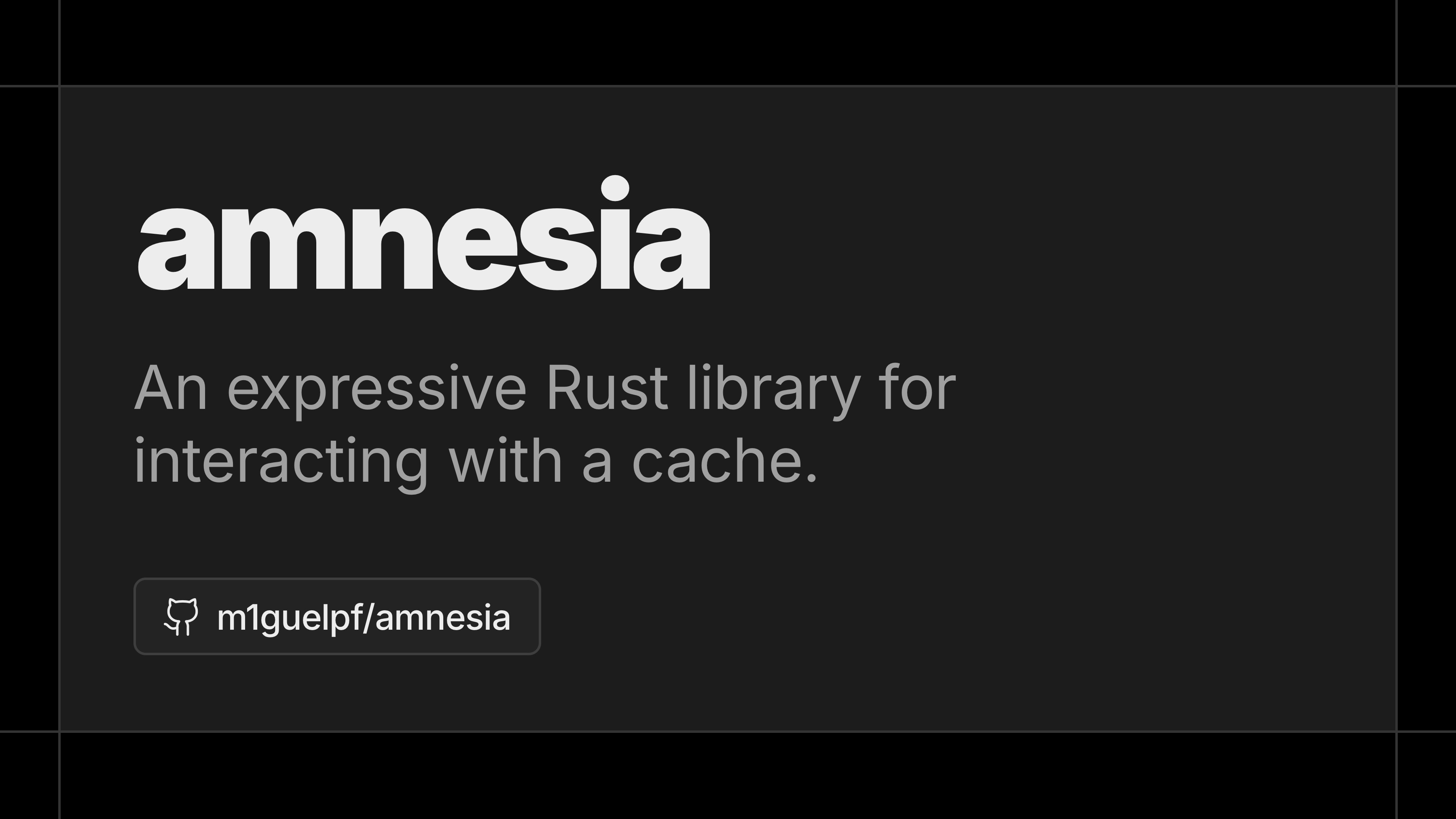 GitHub - m1guelpf/amnesia: An expressive Rust library for interacting with a cache.