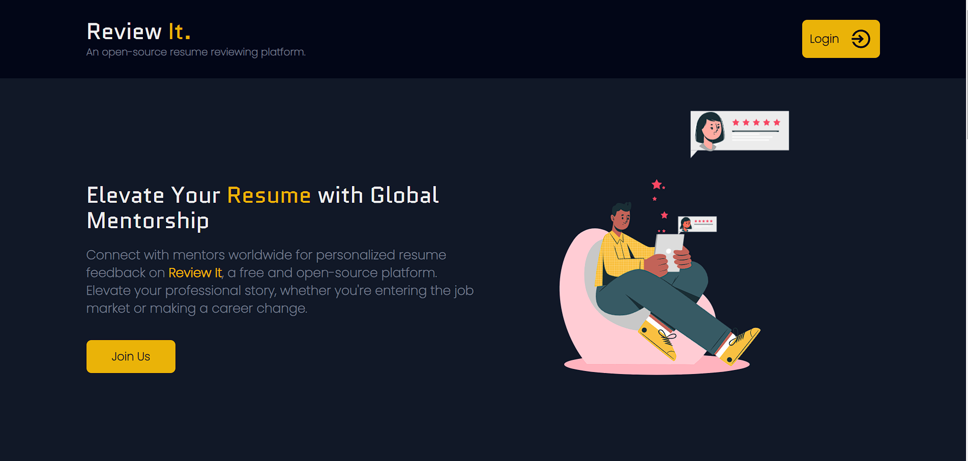 GitHub - nikhil25803/ReviewIt: An open-source and free platform to get your resume reviewed by ...