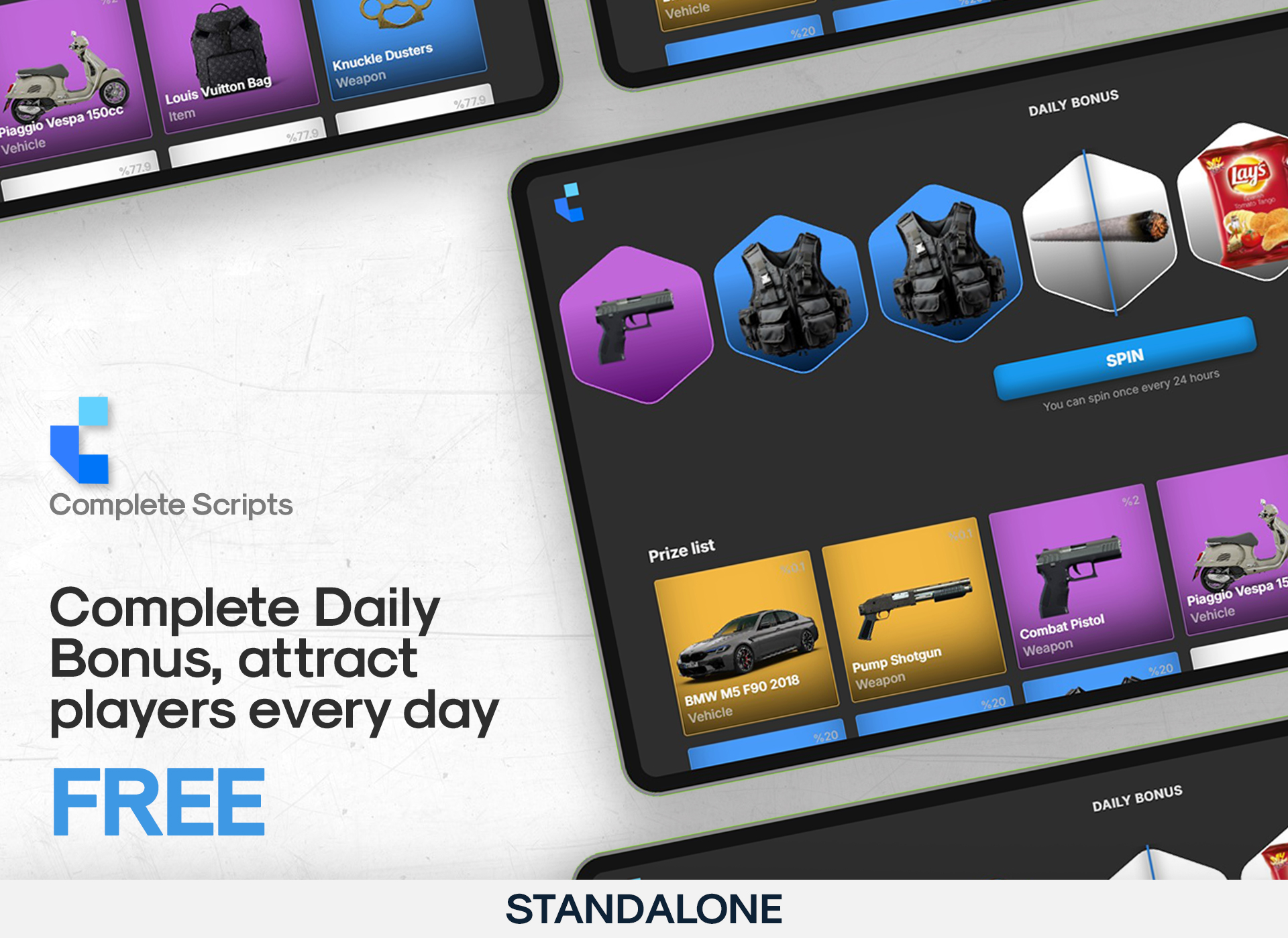 GitHub - Michele-Arici/complete_daily_bonus: Complete Daily Bonus | Attract players every day