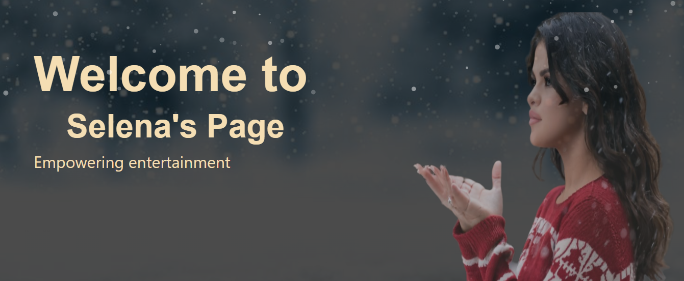 GitHub - CodexABQ/Landing-page_Selena: Explore Selena Gomez's world through a dedicated fan page ...